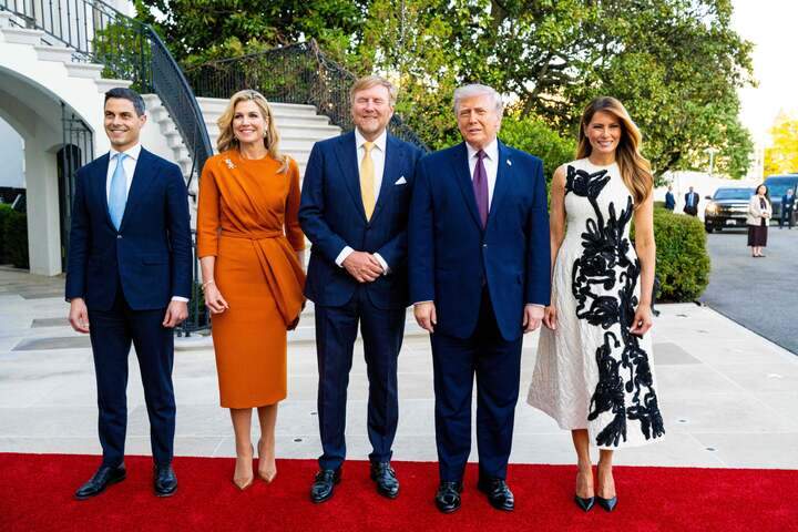 ’Koningin Máxima maakt van het Trump-diner een oranje boven-momentje ...