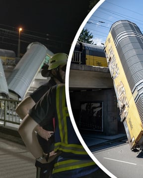 Twee goederentreinen van brug gestort: een persoon zwaargewond | De ...