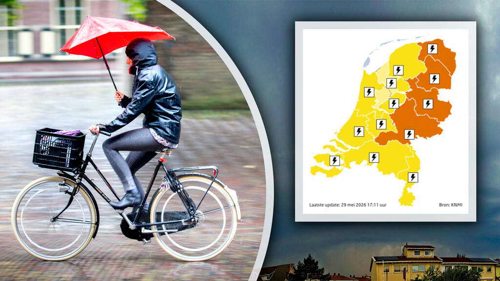 Live: Code geel onweer en hagel in Nederland volgen | De Telegraaf