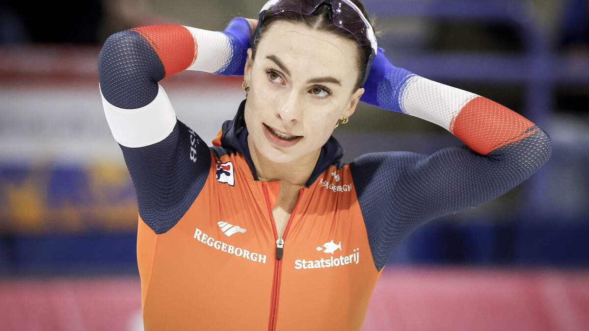 Op een roze wolk blijkt Femke Kok ook op de kilometer sneller dan Jutta ...